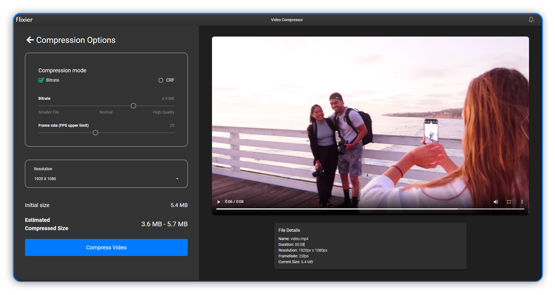Compress AVI videos | Free Online AVI compressor | Flixier