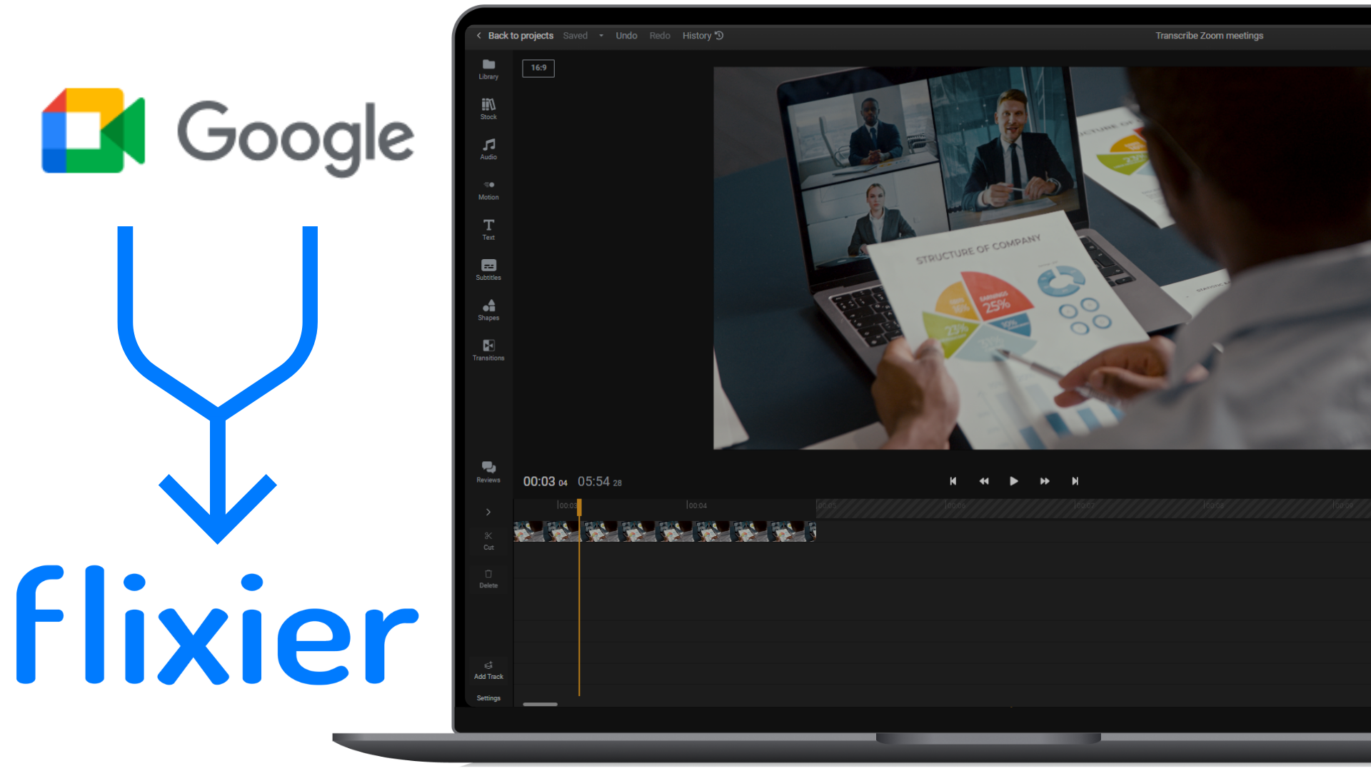 Google Meet Transcript: Transform Calls into Readable Text - Flixier