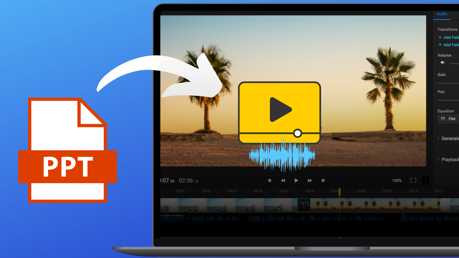 Convierte PPT a Video | Graba Presentaciones de PowerPoint | Flixier