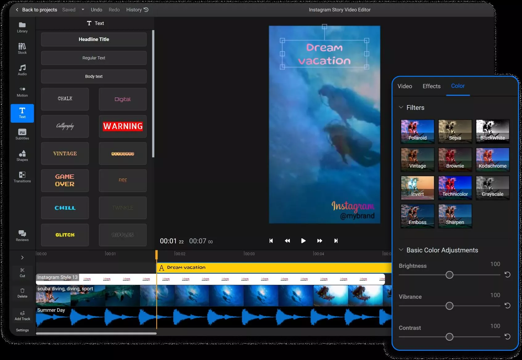 Instagram Story Video Maker | Create Fast, Beautiful Videos - Flixier