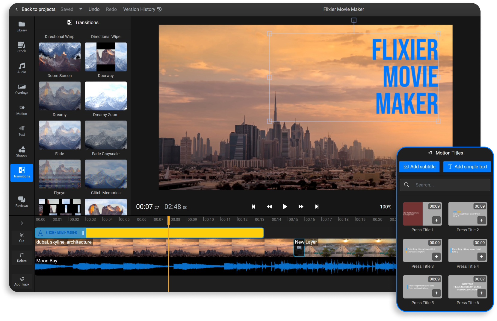 Online Movie Maker | Make movies for free in your web browser - Flixier