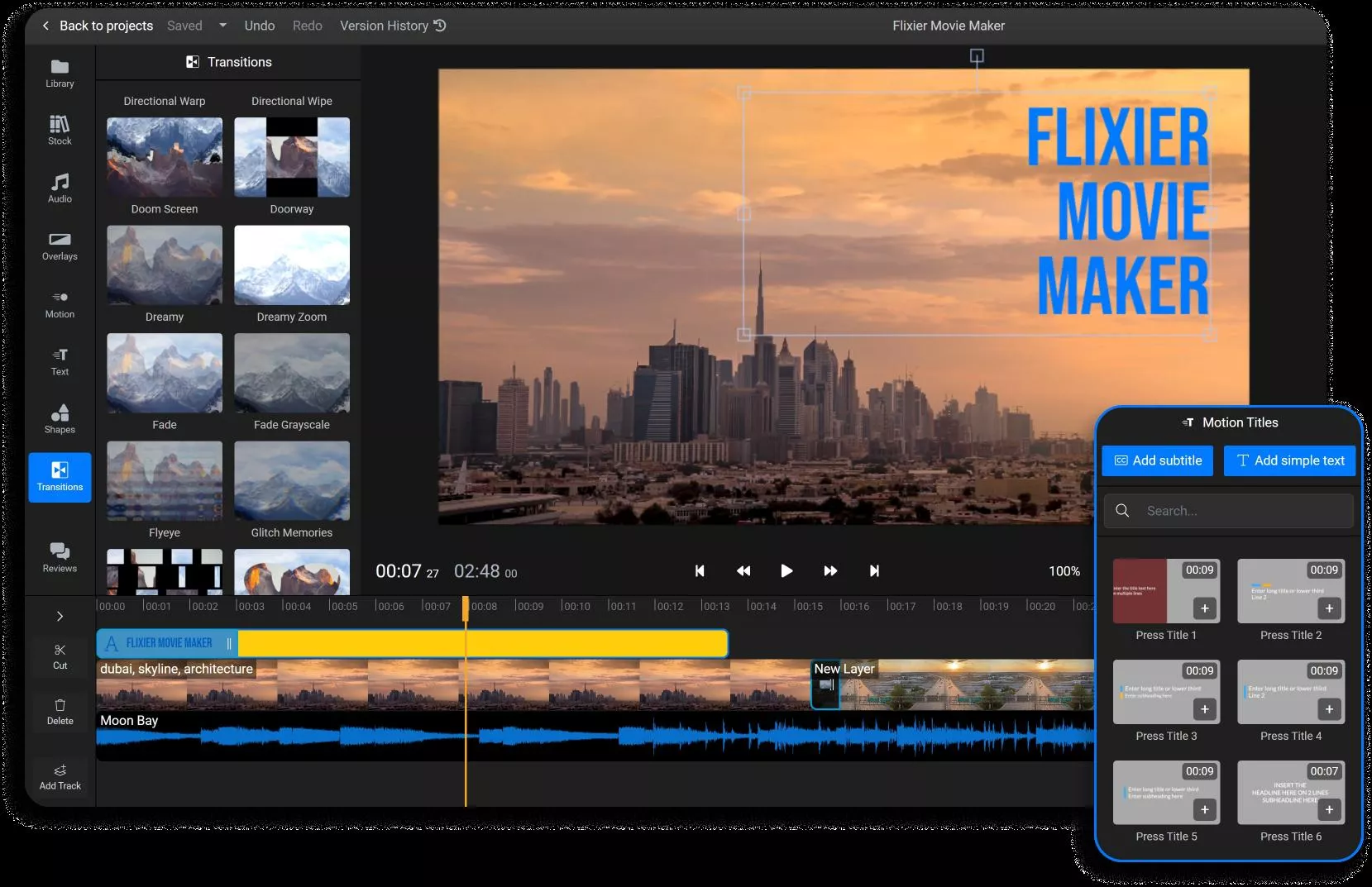 Online Movie Maker | Make movies for free in your web browser - Flixier