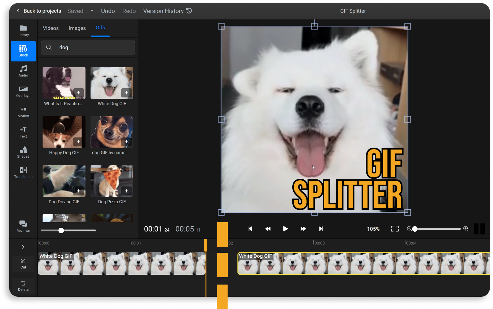 GIF Splitter | Split Animated GIFs online | No install required - Flixier