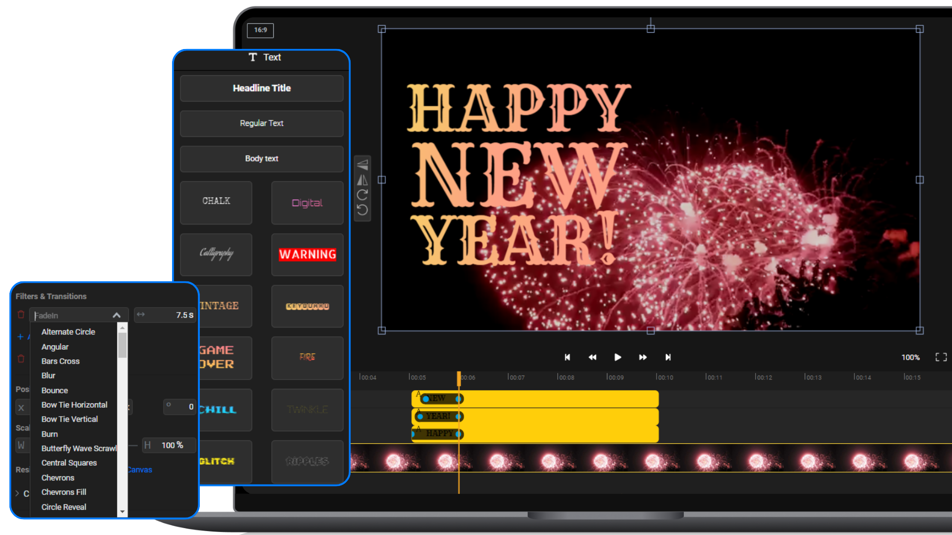 Make New Year's videos online - Fast & easy - Flixier Make New Year's videos online - Fast & easy - Flixier