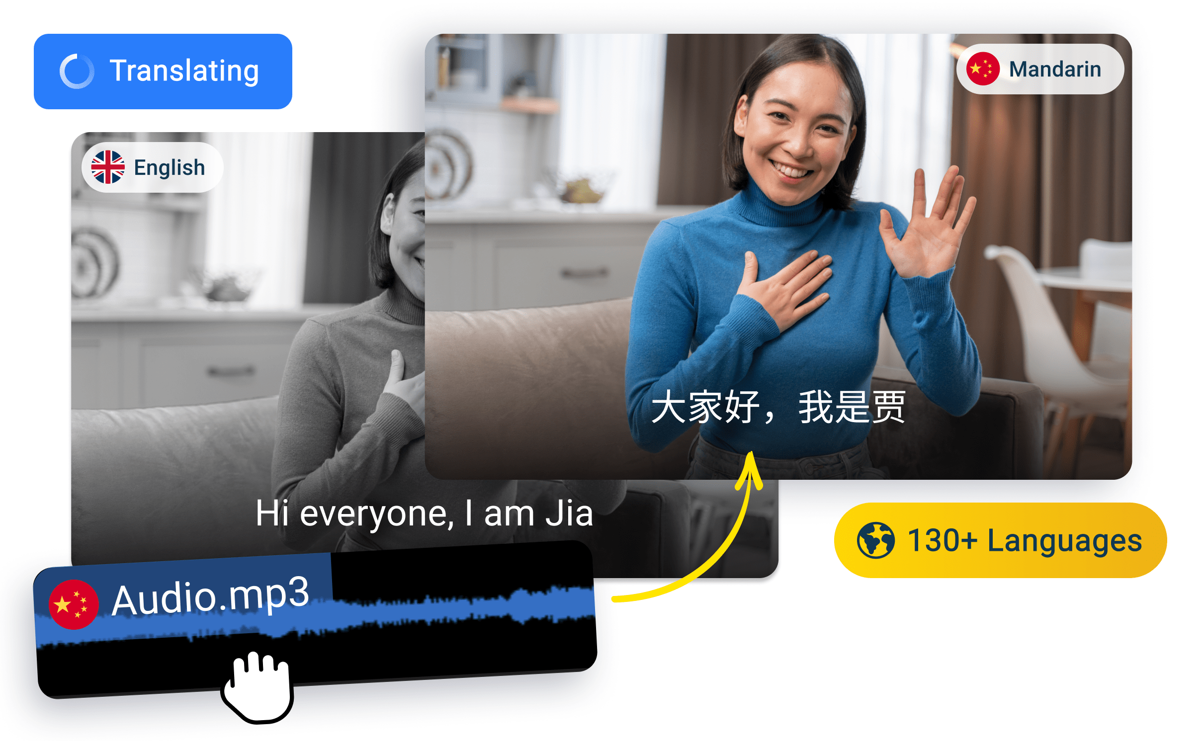 English to Mandarin Video Translator Online - Flixier