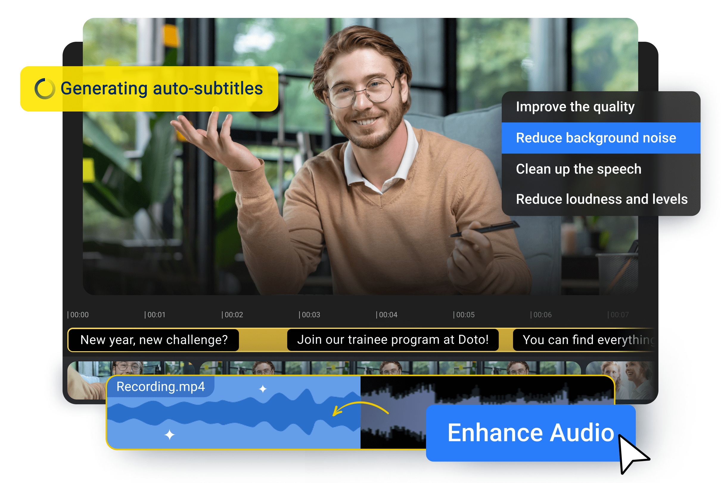 Try out this premium LinkedIn video maker | Fast & friendly - Flixier