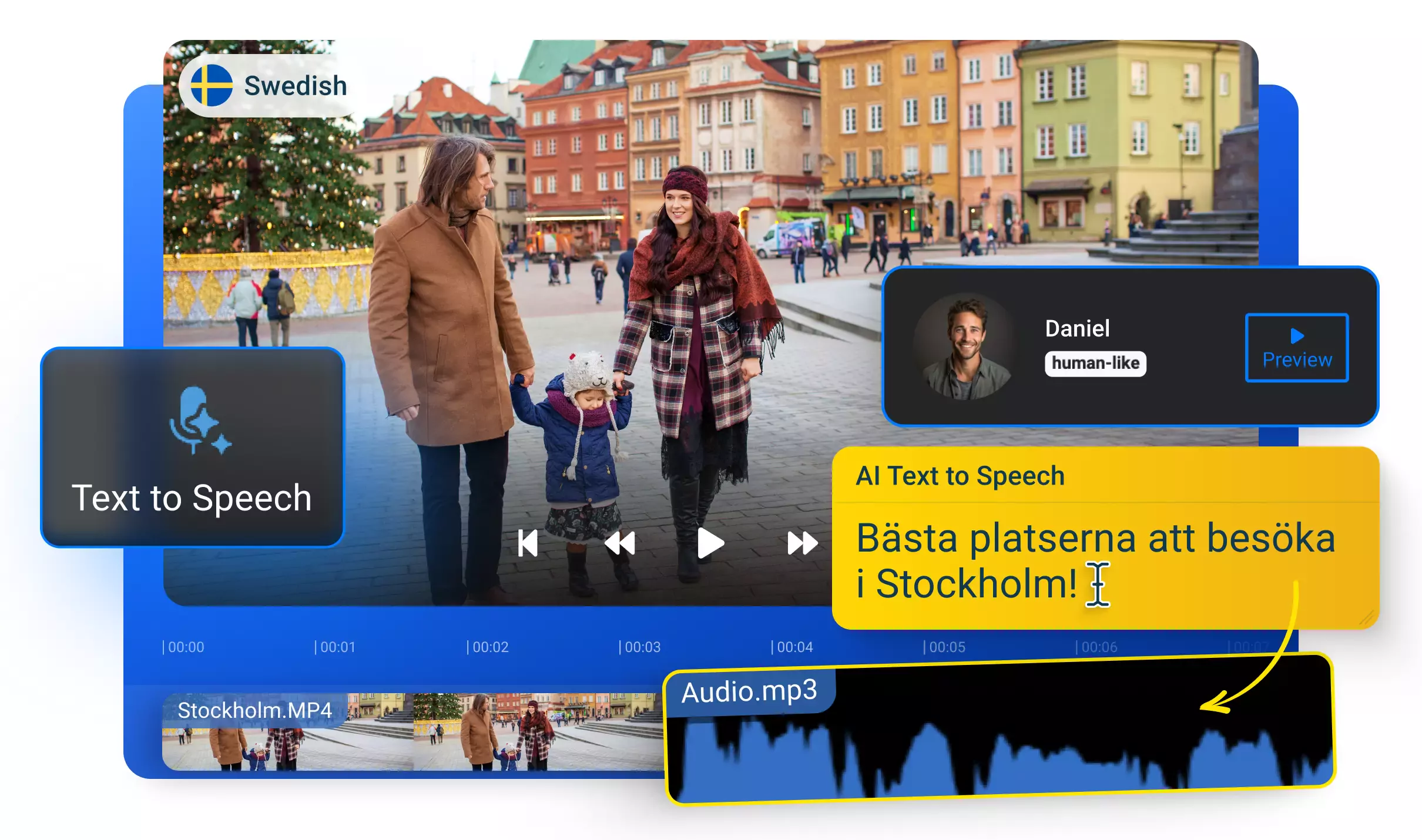 Online Text to Speech Swedish Generator | Fast & Accurate - Flixier