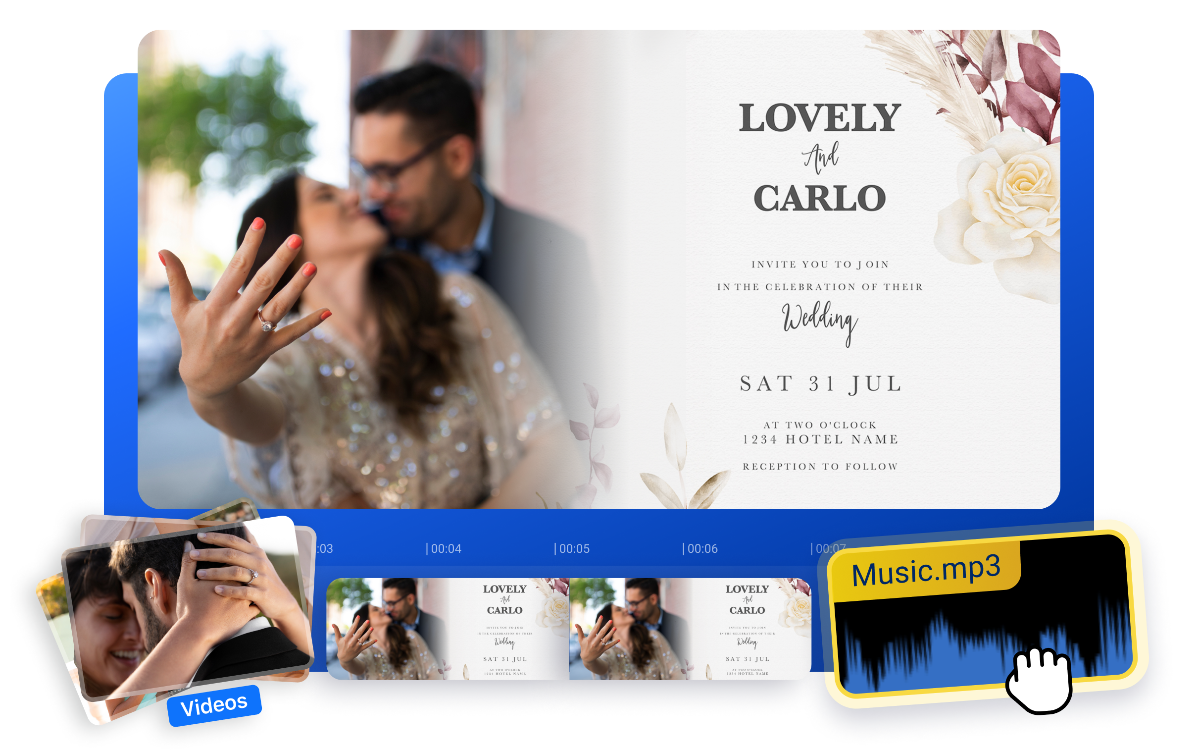 Create Animated Invitations Videos Online | Fast & Easy - Flixier