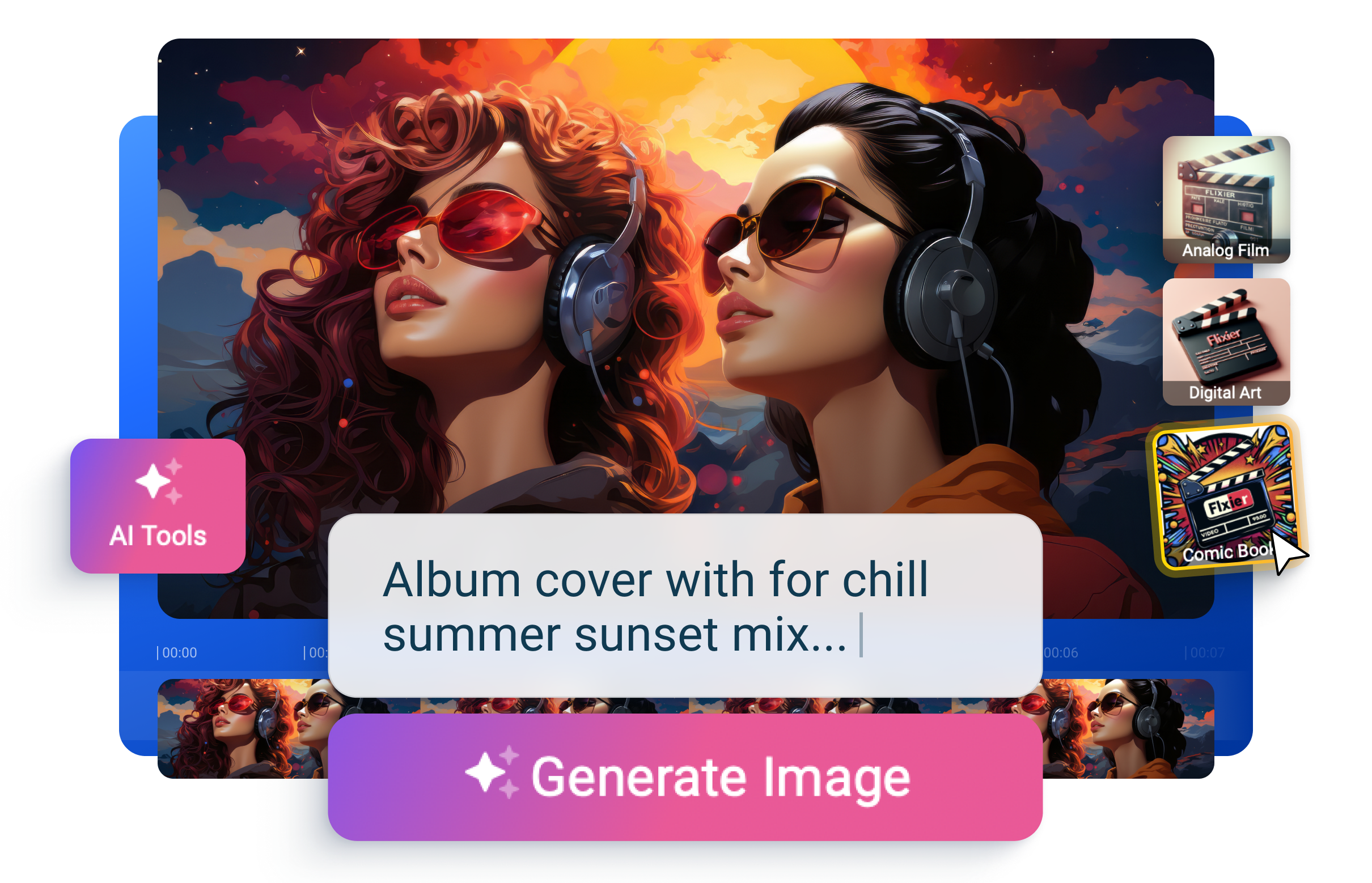 AI Album Cover Maker | Intuitive & Easy to Use - Flixier