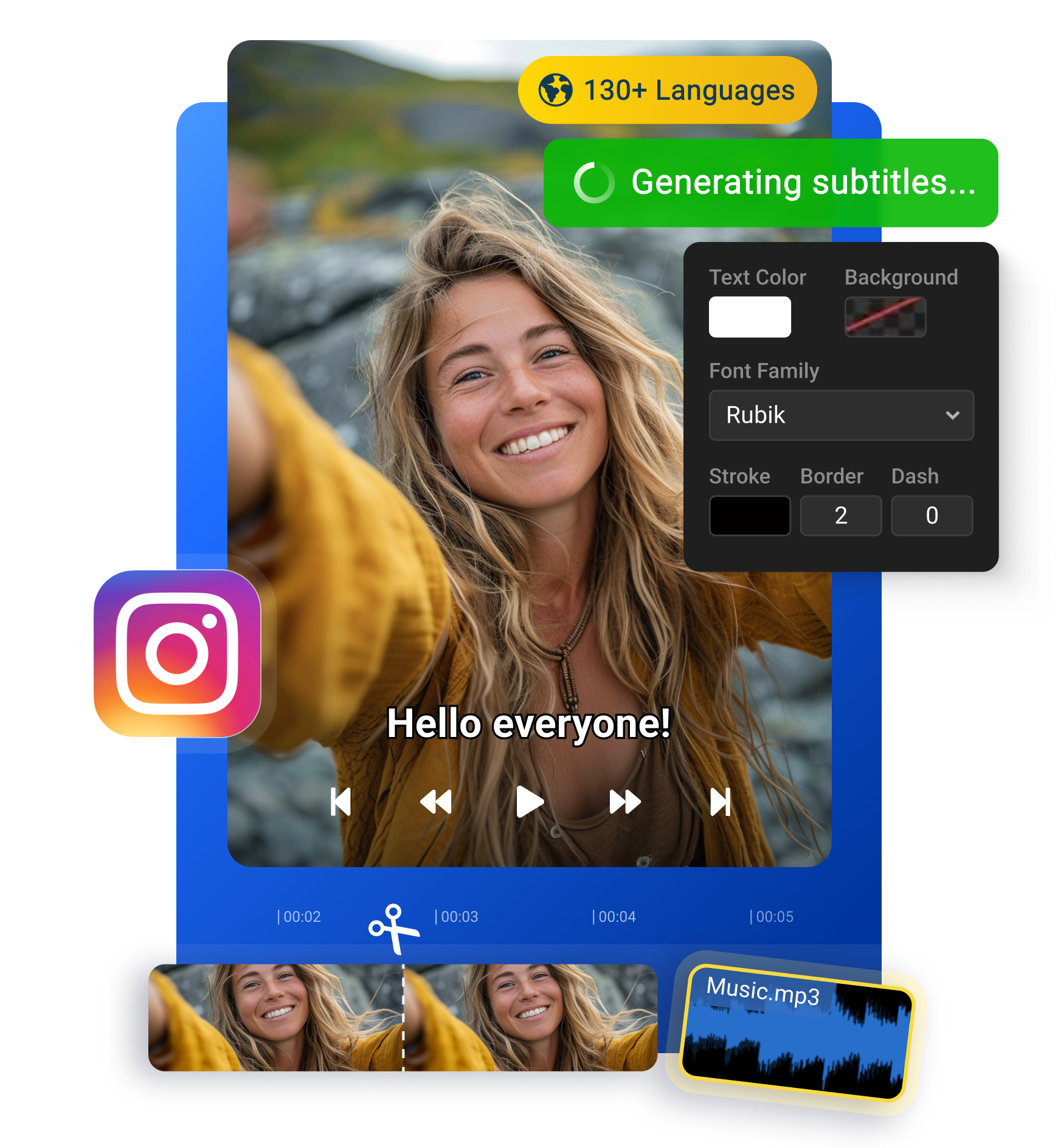 Instagram Animation Maker | Create animated videos online - Flixier