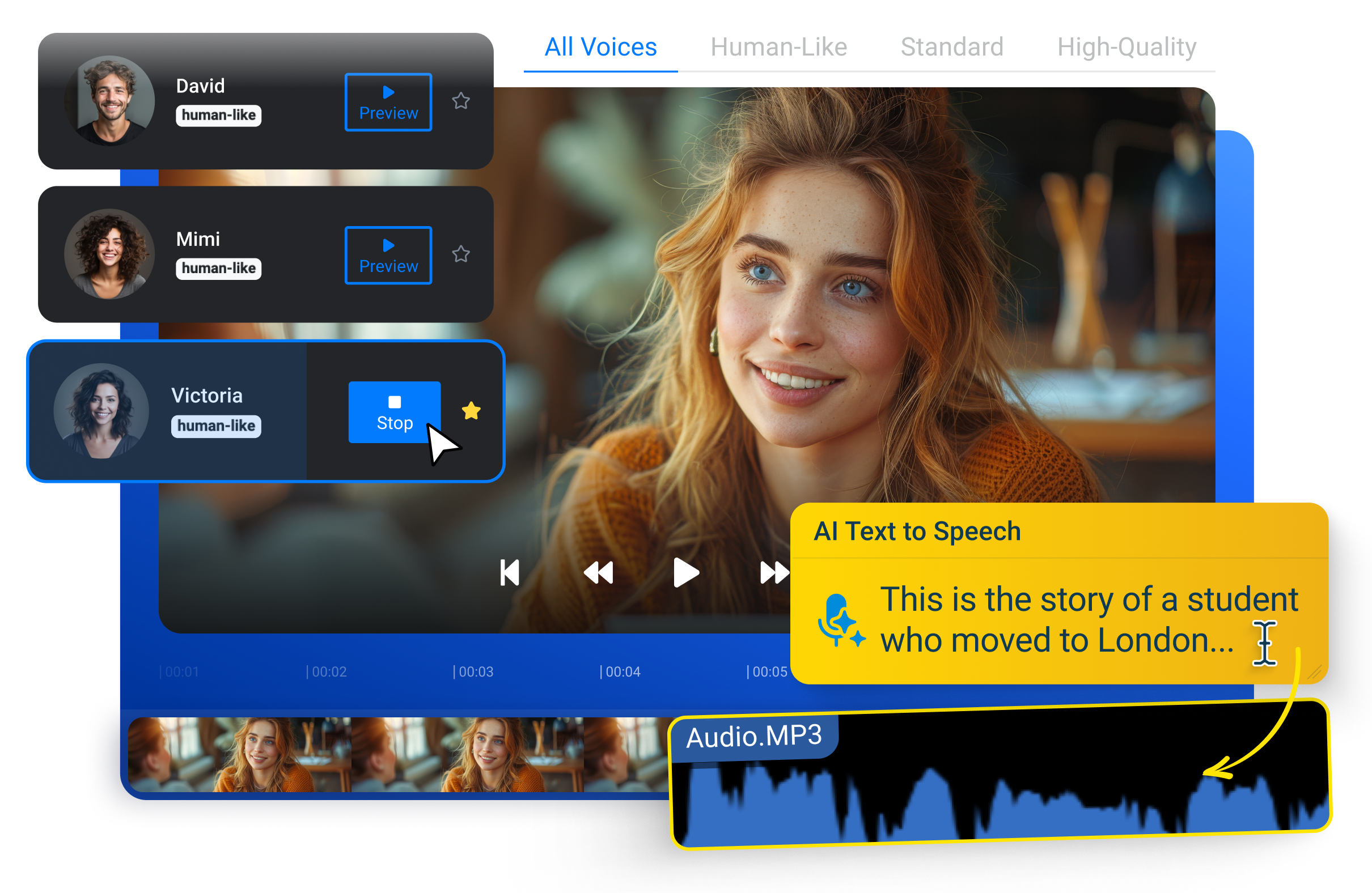 AI Narrator Online | Voice Generator with Lifelike AI Voices - Flixier