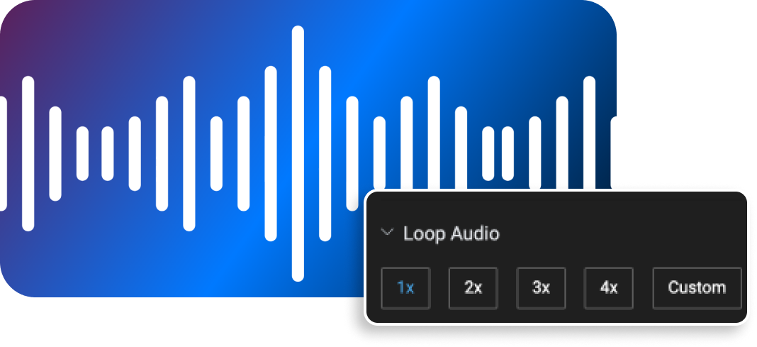 Audio Looper - Loop music, audio recordings and sounds - Flixier
