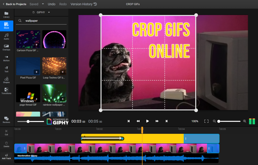 Crop GIF Online | Fast and simple GIF cropper | No downloads - Flixier