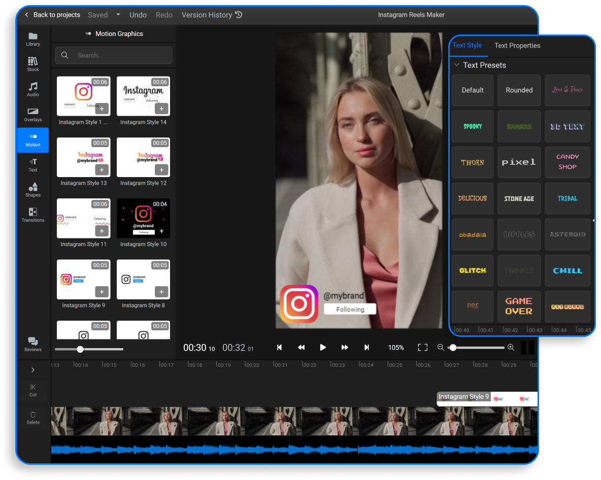 Instagram Reel Maker | Create Instagram Reels Easily | Flixier