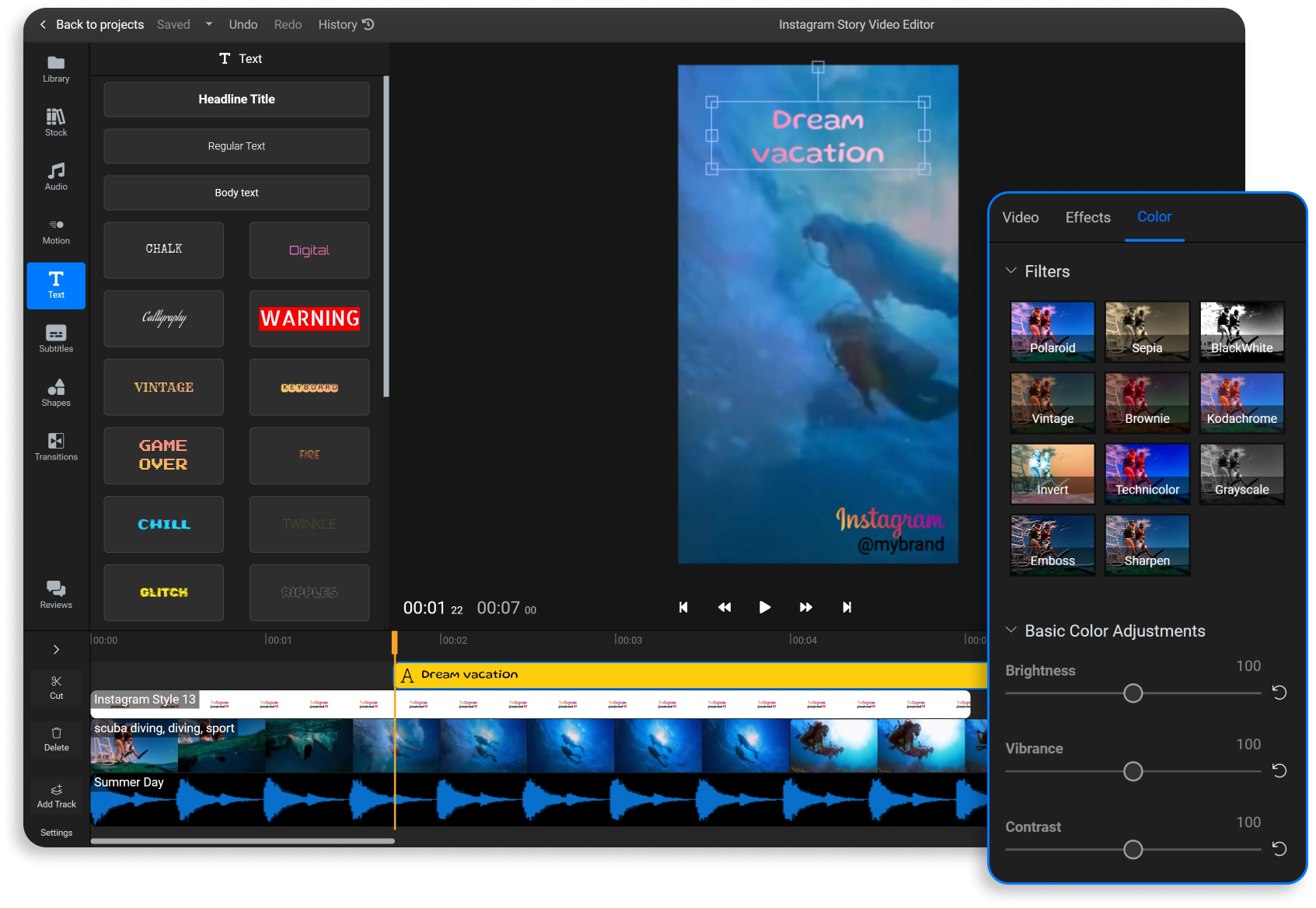 Instagram Story Video Maker | Create Fast, Beautiful Videos - Flixier