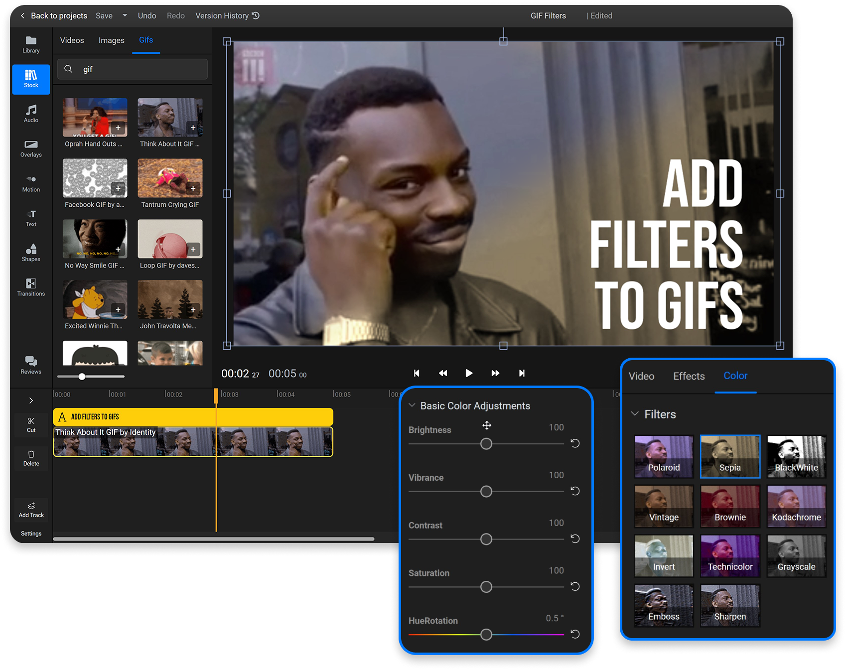 Add Filters to GIFs Online – Edit and Enhance GIF in Seconds - Flixier