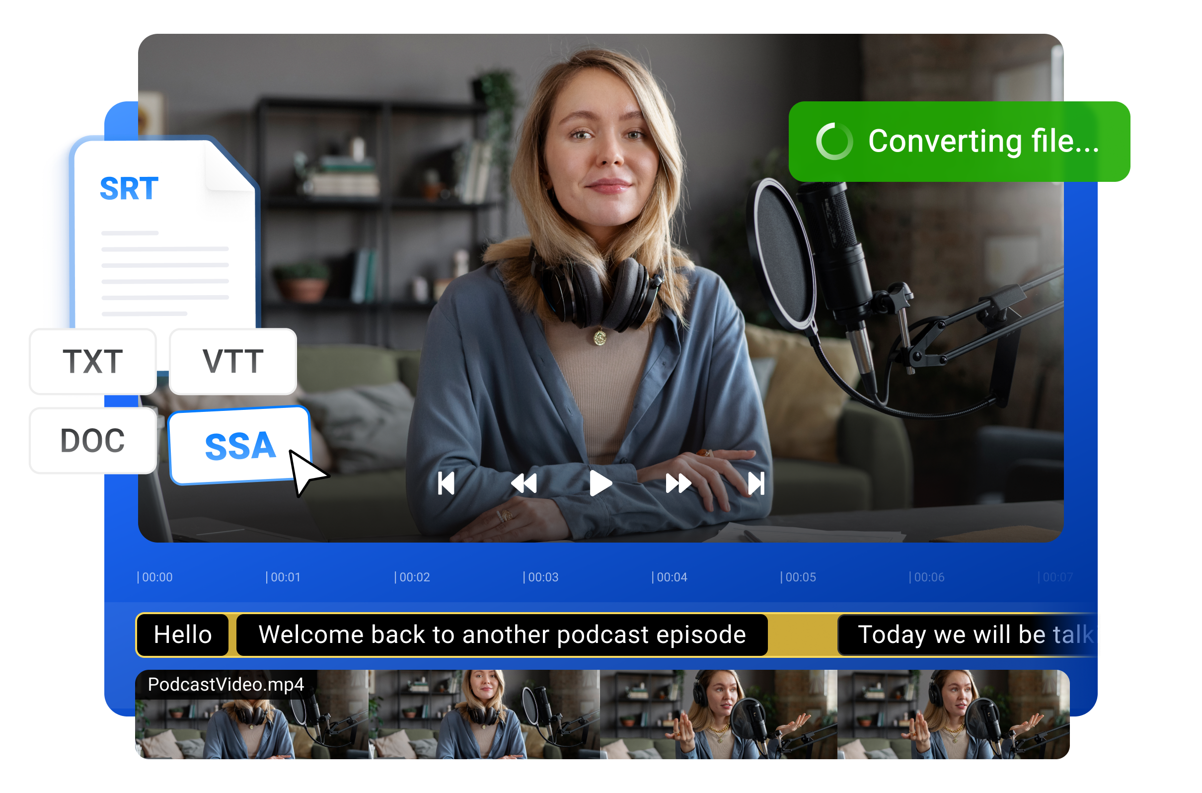 SRT Converter | Online Subtitle Converter - Flixier