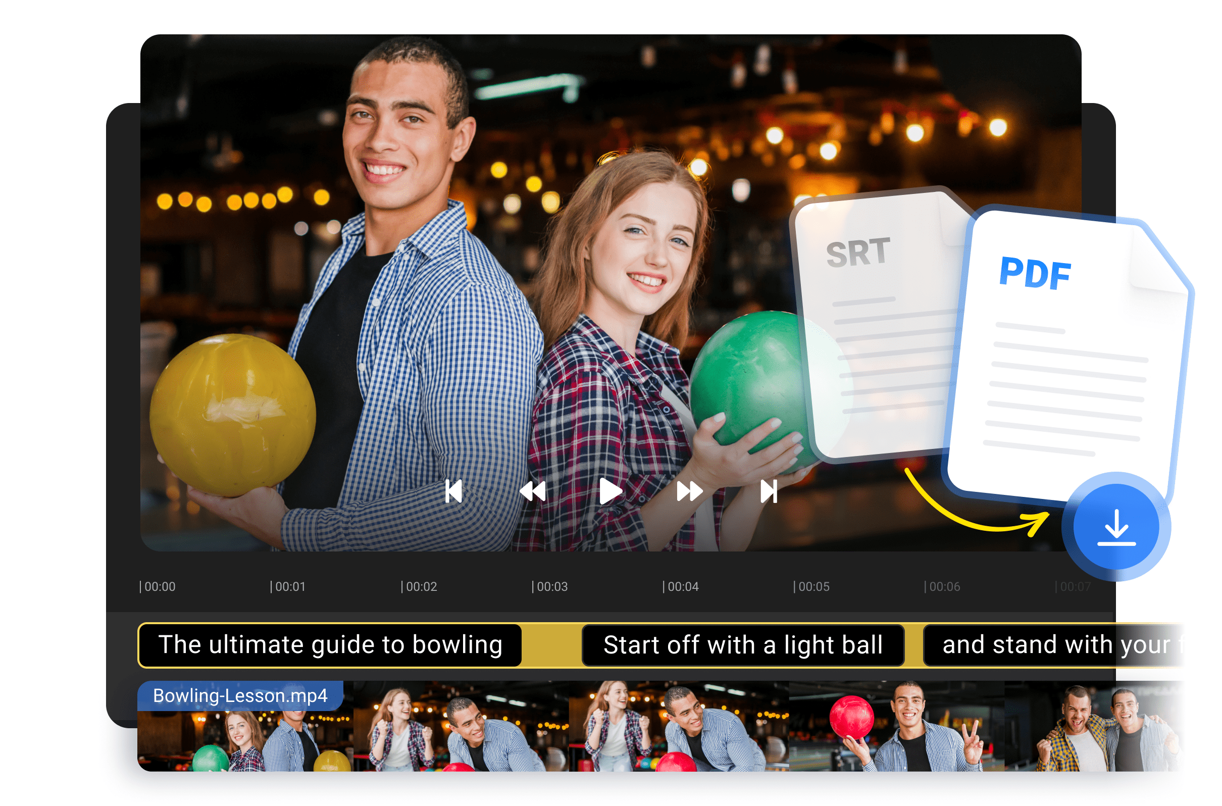 Convert SRT to PDF Files Online | Fast Subtitle Converter - Flixier