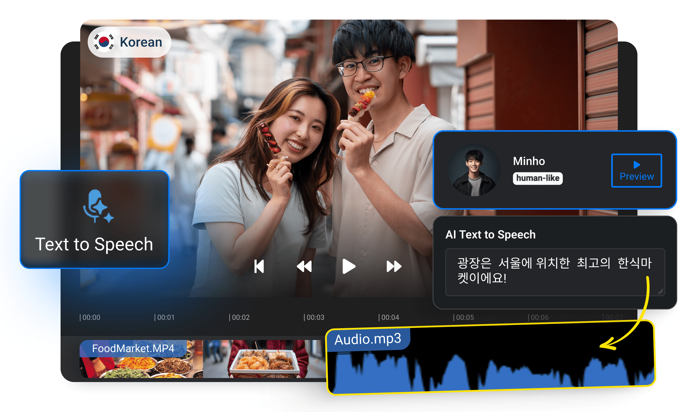 Korean Text to Speech Generator | Realistic Korean AI Voice - Flixier