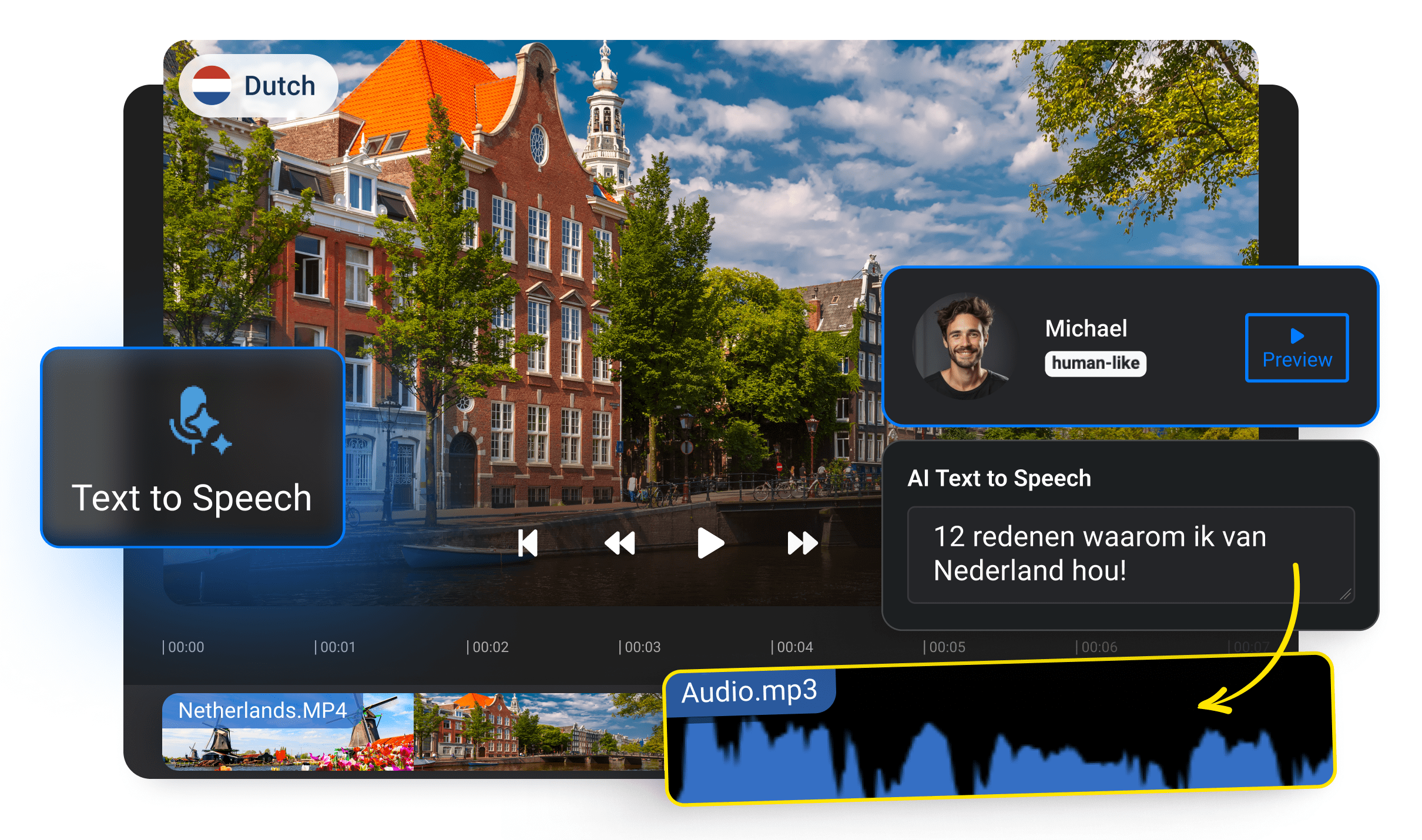 Dutch Text to Speech | Convert Text to Dutch Speech Online - Flixier
