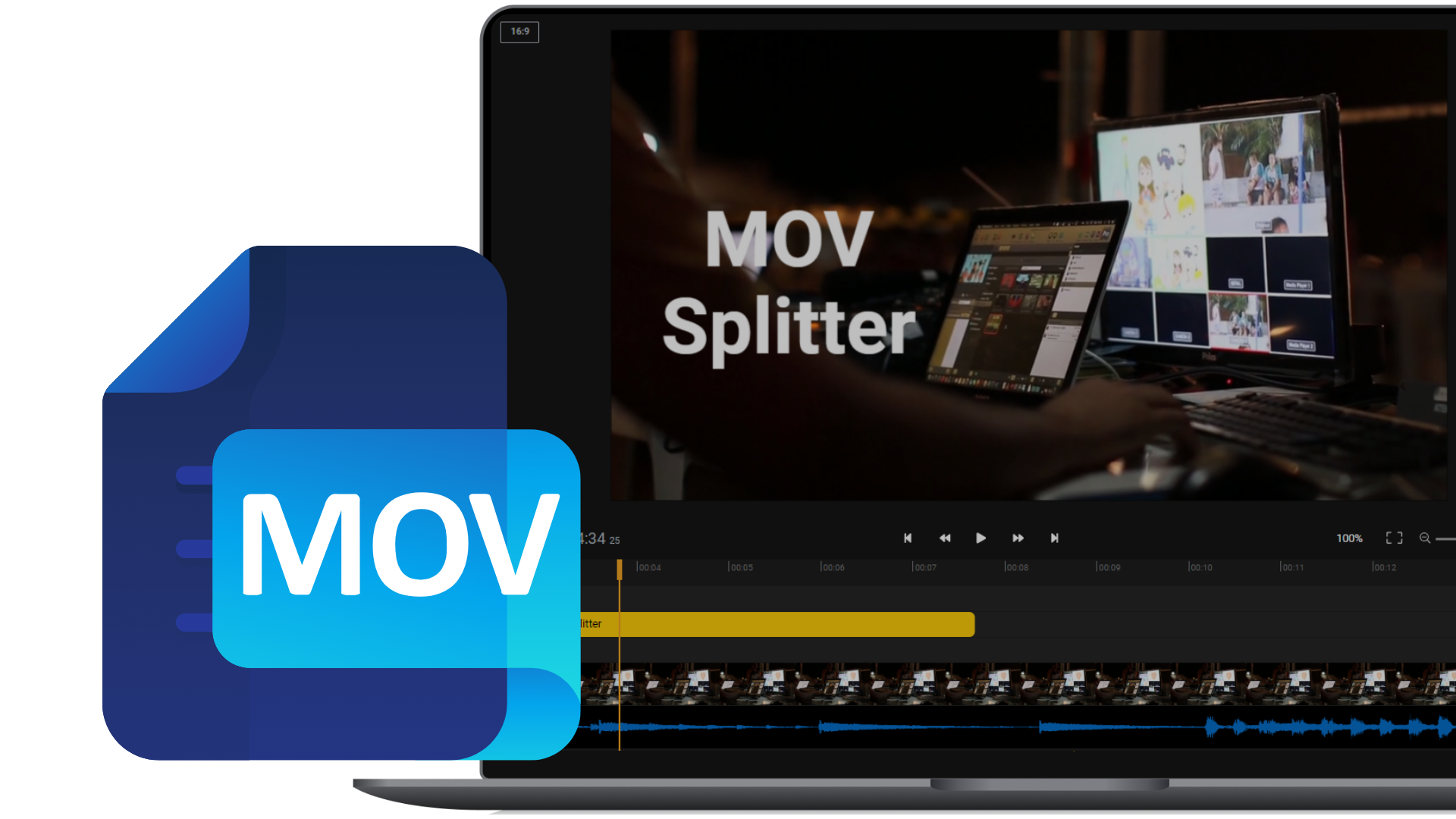 MOV Splitter Online | Flixier