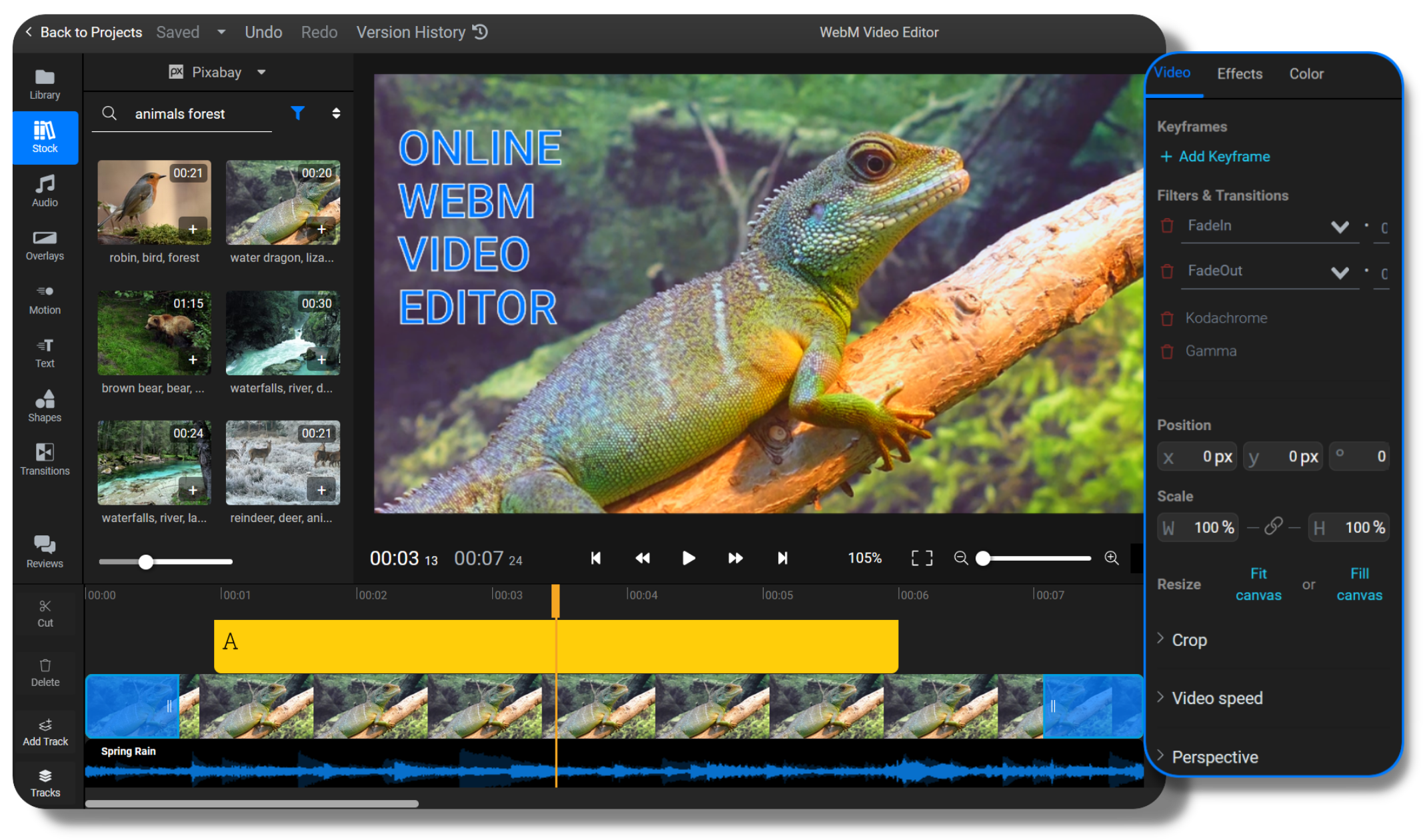 WebM Editor | Edit WebM Videos Online | Flixier