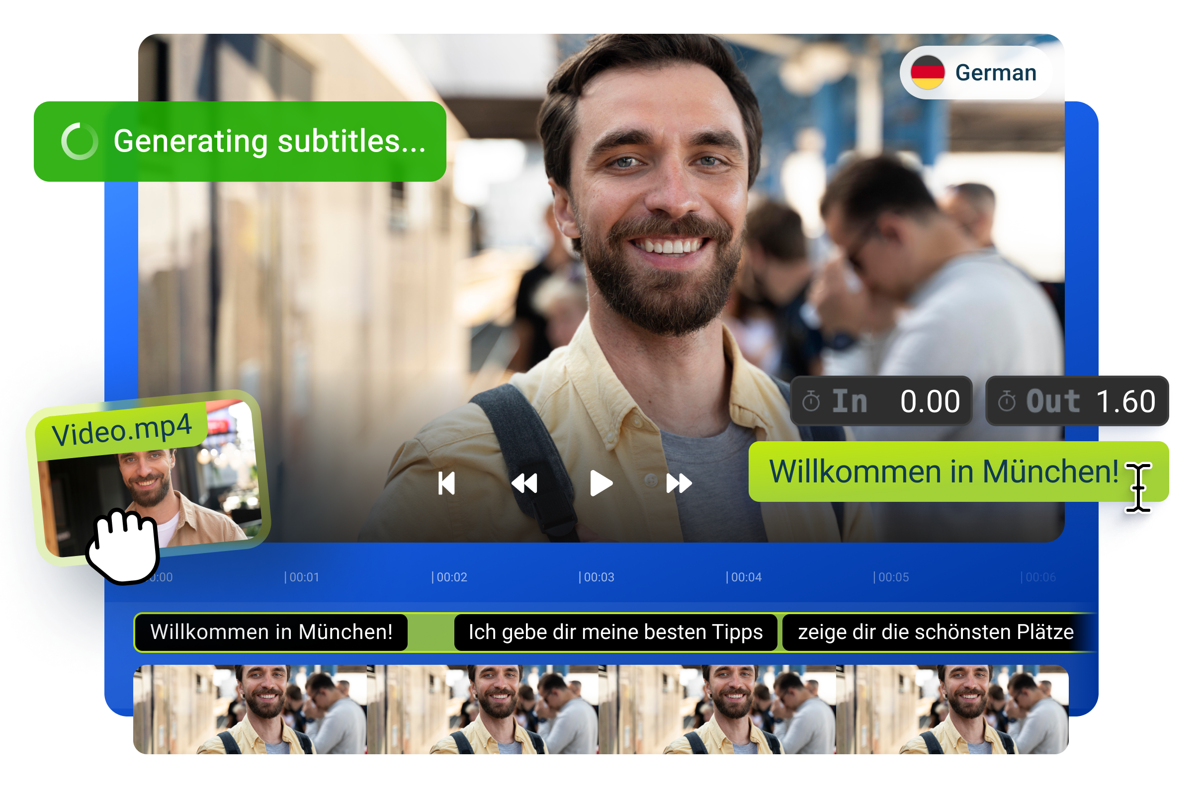 German Speech to Text | German Captions Generator | Flixier