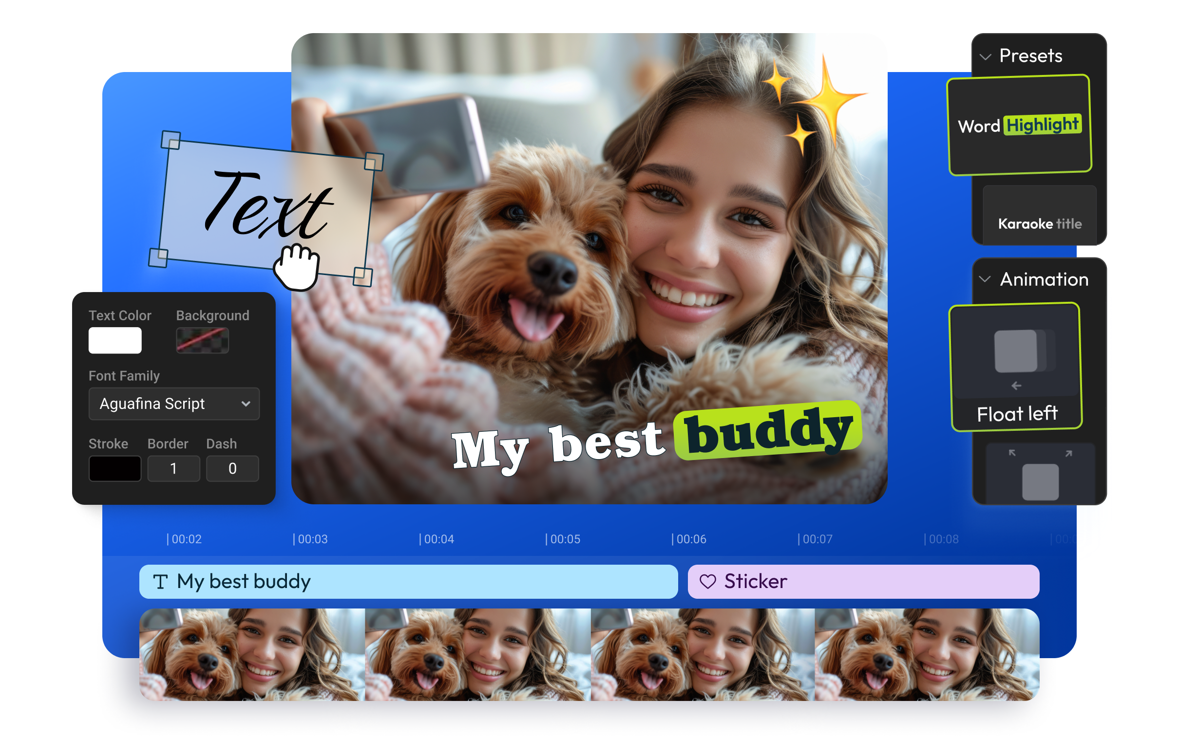 Add Text to GIF Online | GIF Caption Maker - Flixier
