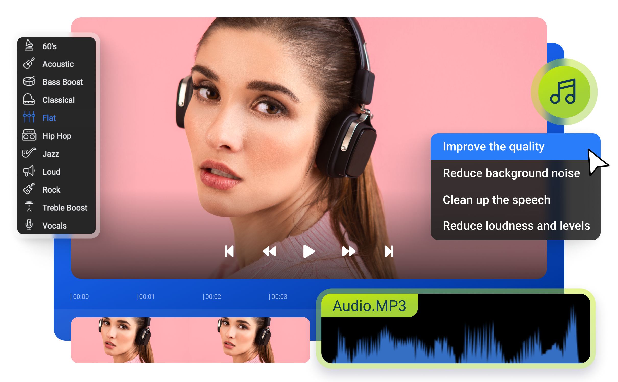 MP3 Editor Online | Enhance, Cut, Trim & Merge MP3 - Flixier