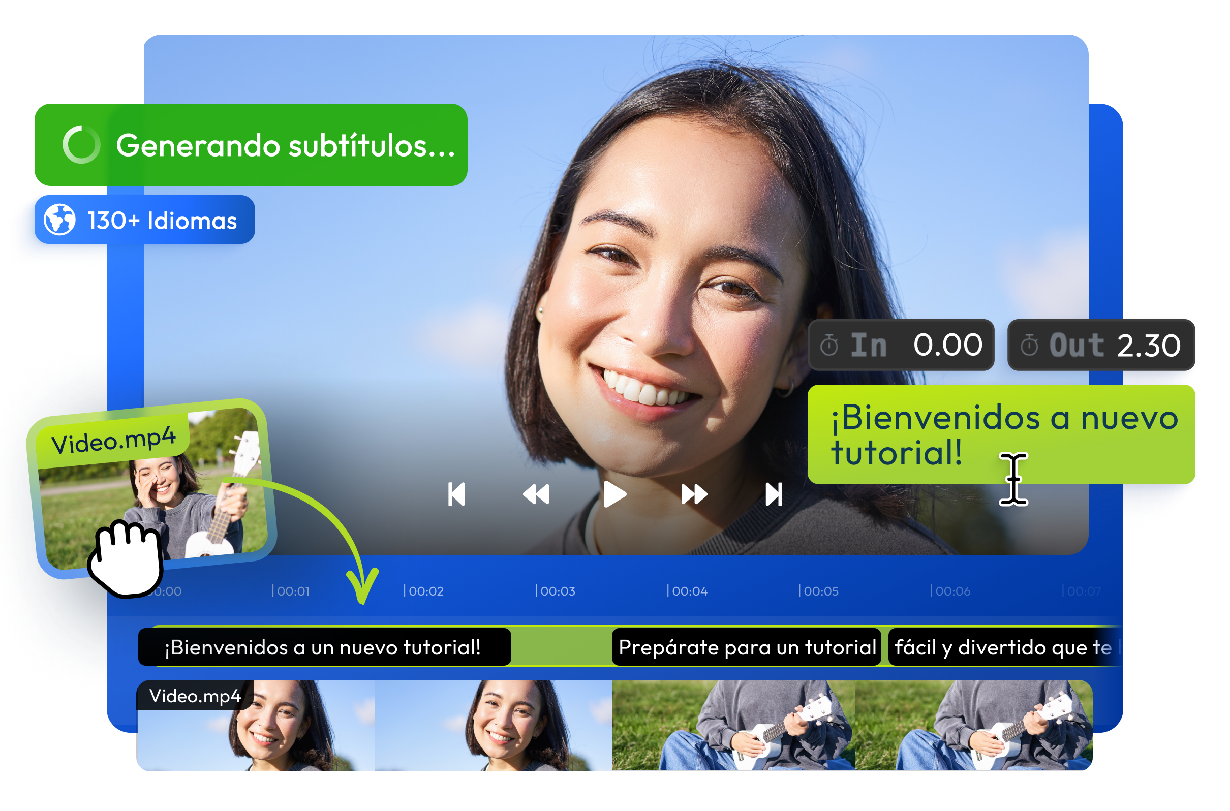 Transcribir video a texto | Automático, rápido y fácil | Flixier