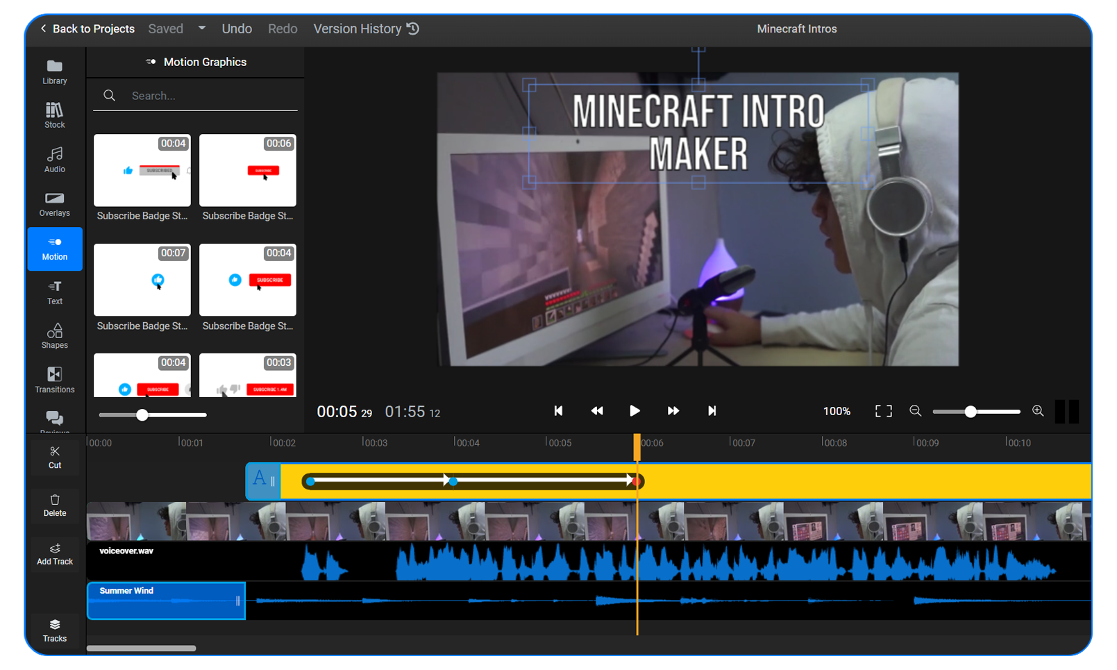 Minecraft Intro Maker | Fast And Easy Intros - Flixier
