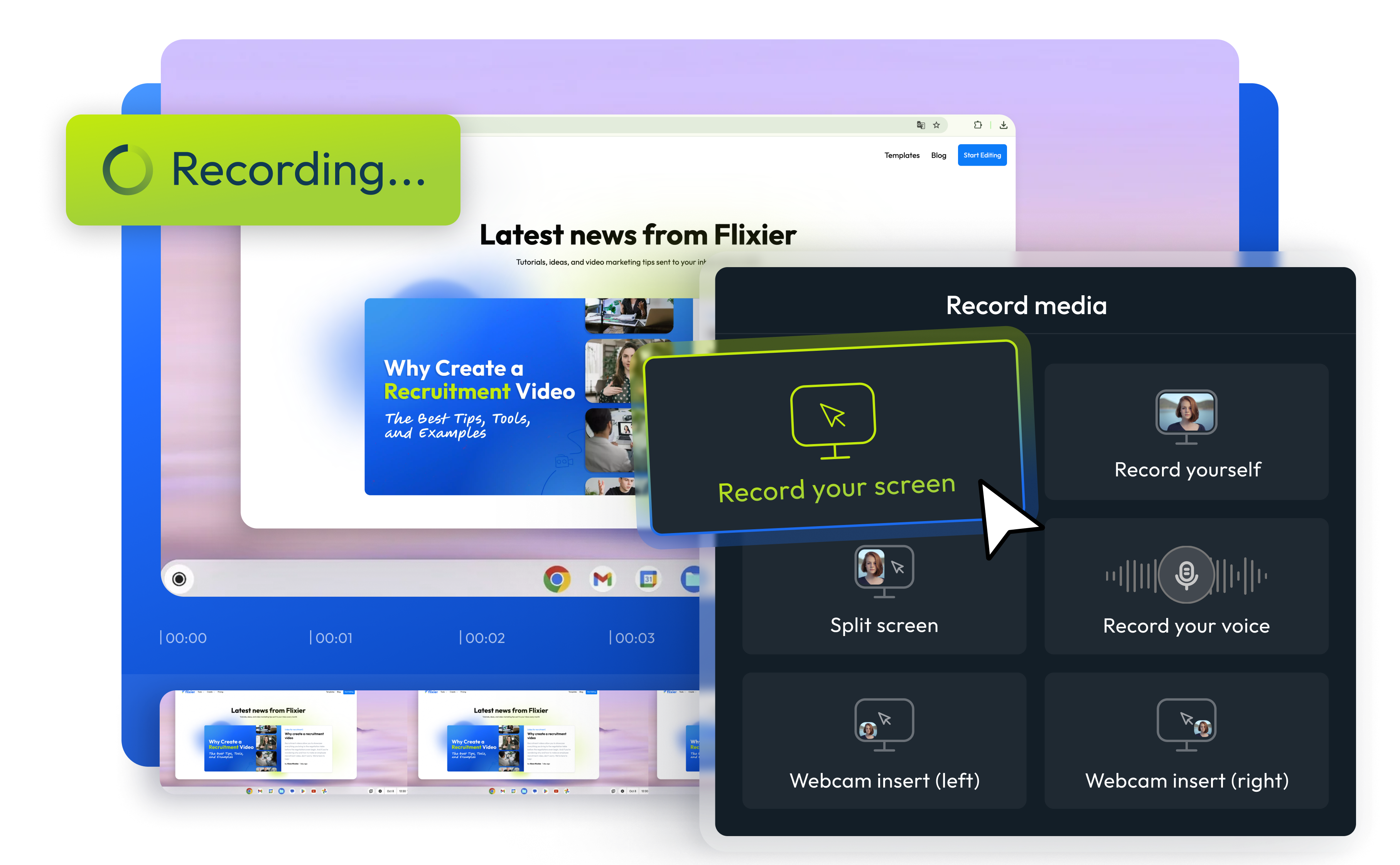 Chromebook Screen Recorder And Editor (with Sound) - Flixier