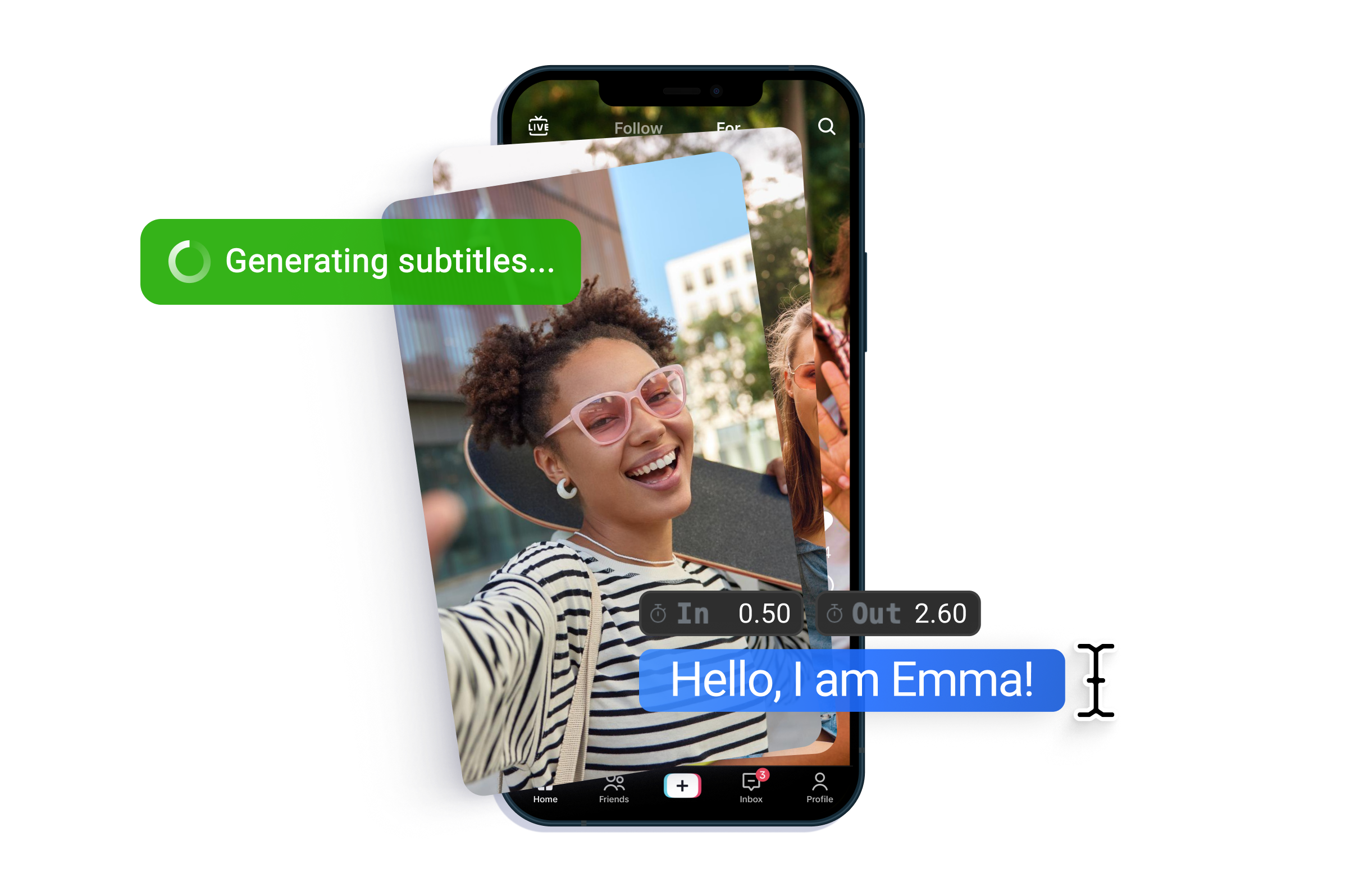 TikTok Caption Generator | Get AI TikTok Captions | Flixier