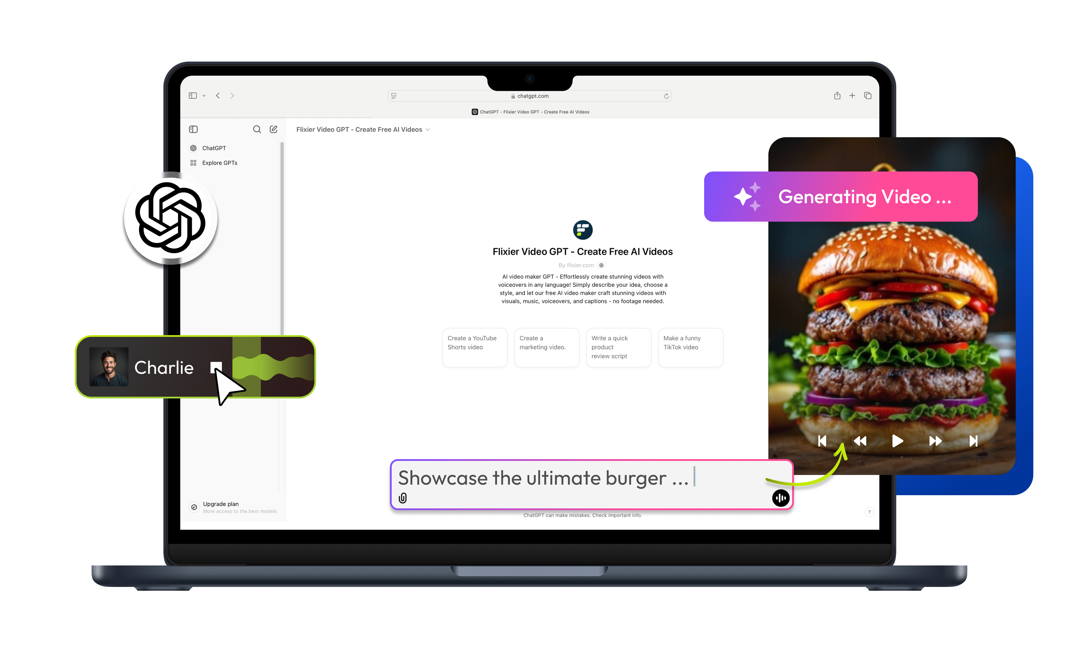 Video GPT | Chat-Based AI Video Creation Tool - Flixier