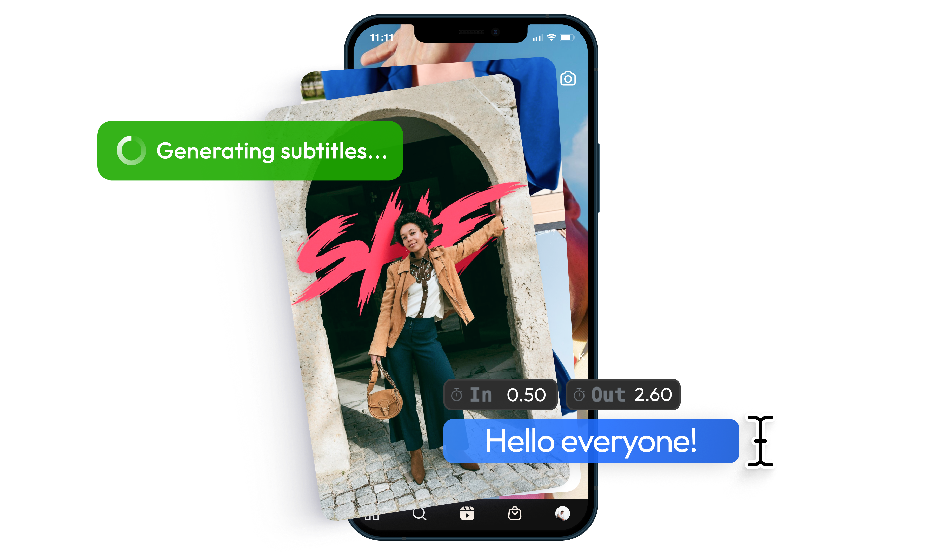 Add Captions to Reels - Auto Caption Generator Online - Flixier