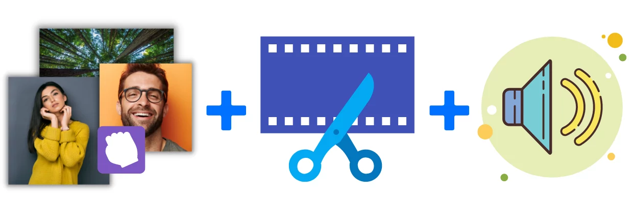 Online photo video maker | Make a video with pictures easily - Flixier